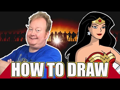 Draw Wonder Woman from the Justice League animated series