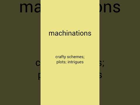 Machinations - Vocabulary Guide to 001 - The Confession of a Murderer #Shorts