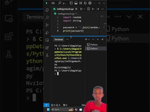 Create a Simple Password Generator in 60 Seconds! π