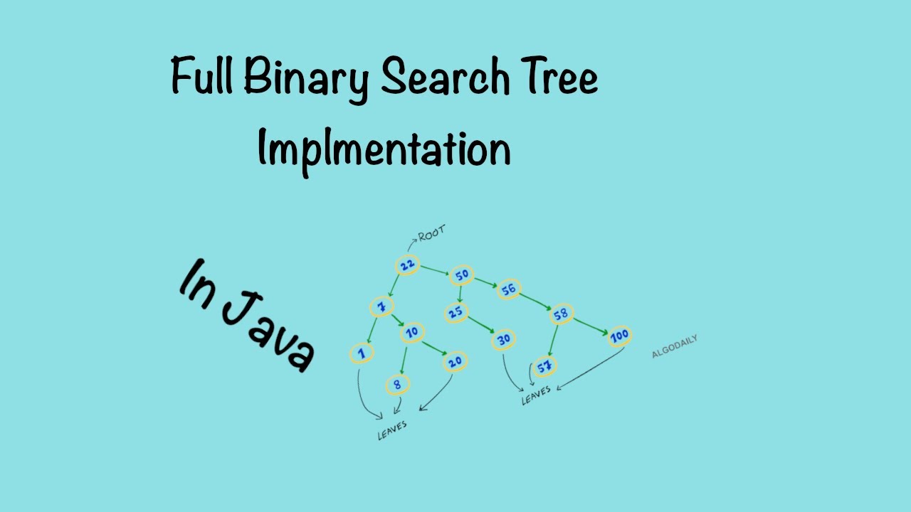 How to Make a Binary Search Tree (BST) | Java Tutorial