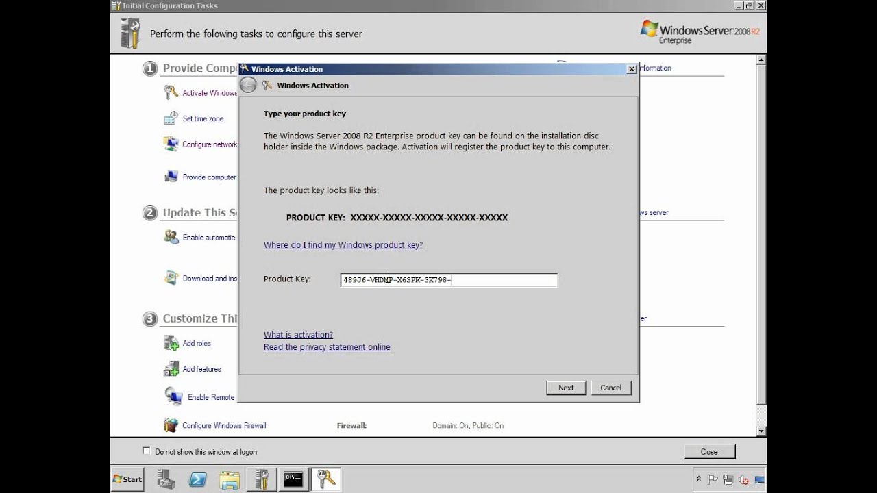 7  Windows Server 2008 R2 Node 2 Activation thru KMS