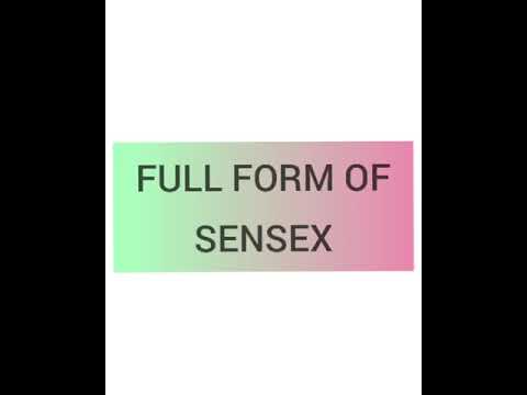 Full Form of SENSEX #shorts #fullform #fullforms