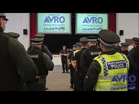 Briefing with GMP officers for today's #OpAVRO