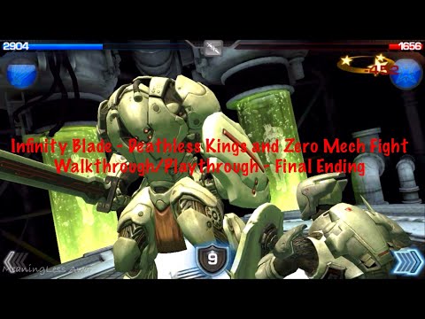 Infinity Blade - Deathless Kings and Zero Mech Fight Walkthrough/Playthrough - Final Ending