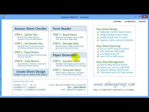 Introduction to OMR Software Main Interface