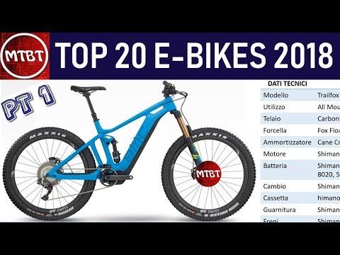 E-BIKES Top 20 modelli 2018 Mountain Bike elettriche Parte 1 | MTBT