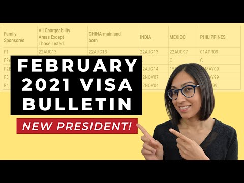 Visa Bulletin February 2021 | Visa Bulletin Update (New President!)