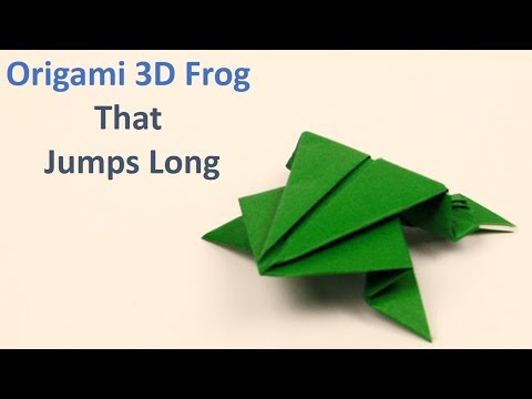 Origami Frog Jumping Tutorial – Easy Steps | The Secrets of Origami