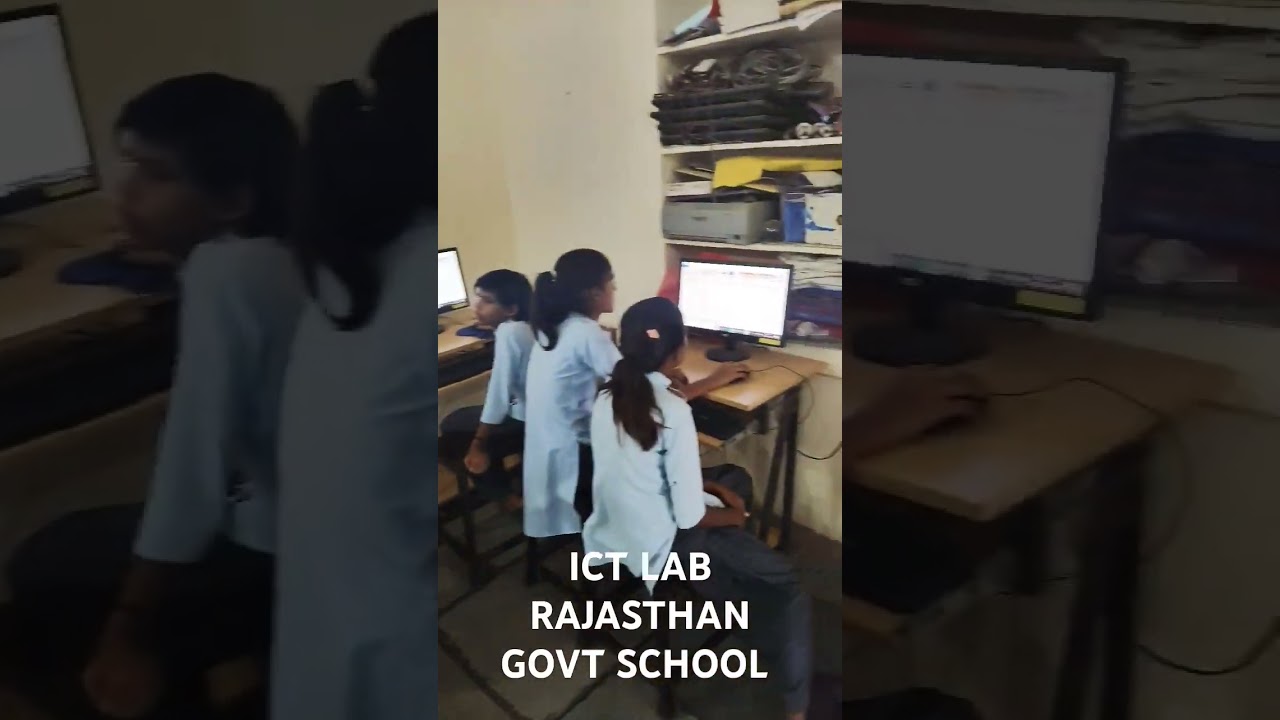 Rajasthan Govt School ICT lab #girlsschool #ict #lab #computerknowledge #education