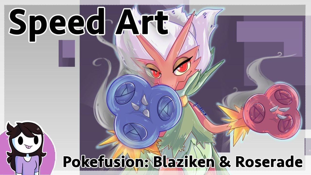 Speedart: Pokefusion Blazerade (Jaiden animations Reupload)