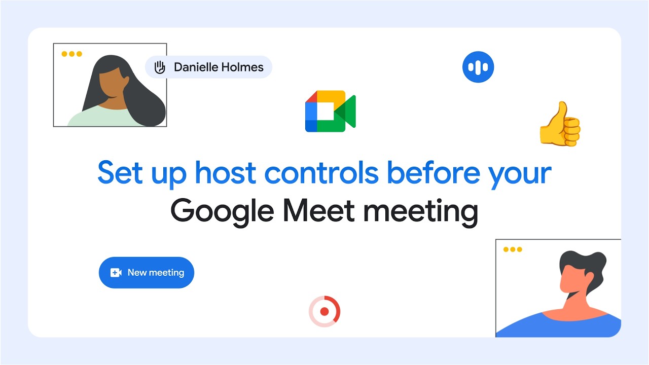 Set up host controls before your Google Meet meeting