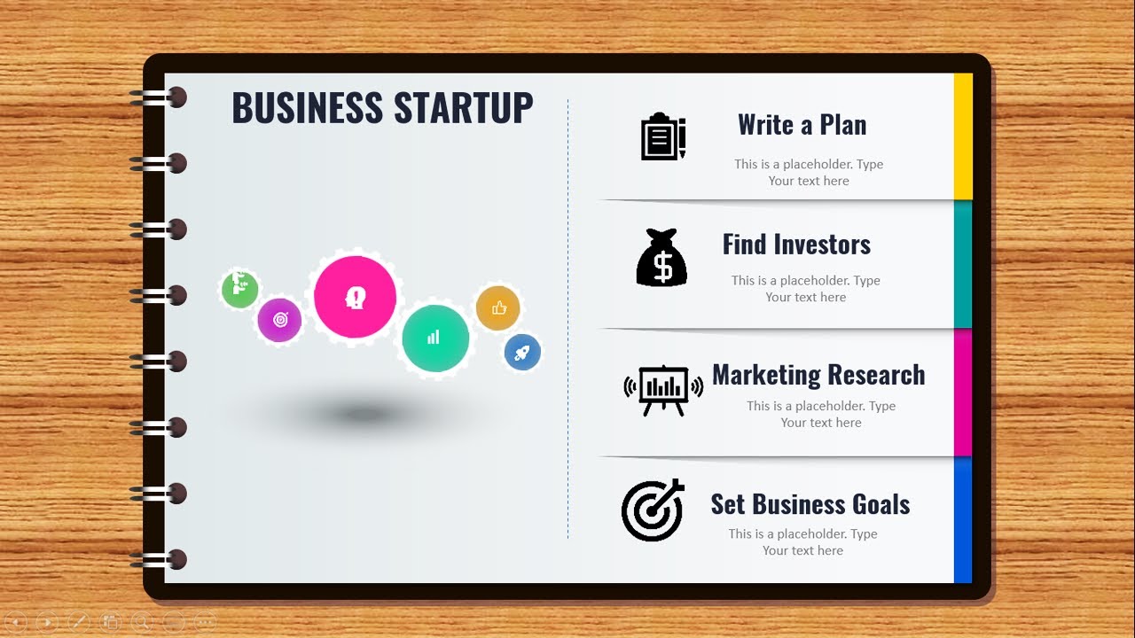 Multipurpose PowerPoint Template ideal for Startups and Teaching Professionals