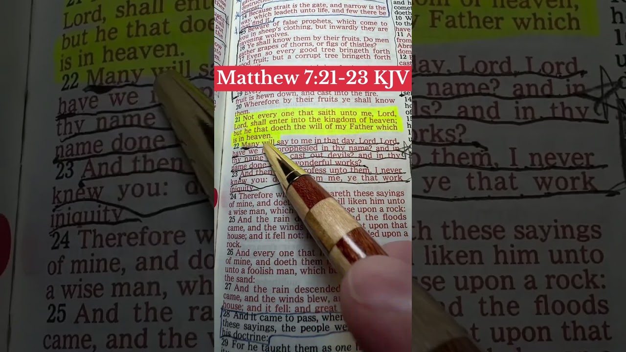 Matthew 7:21-23 KJV #bibleverse #biblestudy #bible #biblia #biblereading #love #gospel #faith #pray