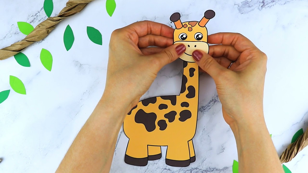 Free Printable Giraffe Craft Template