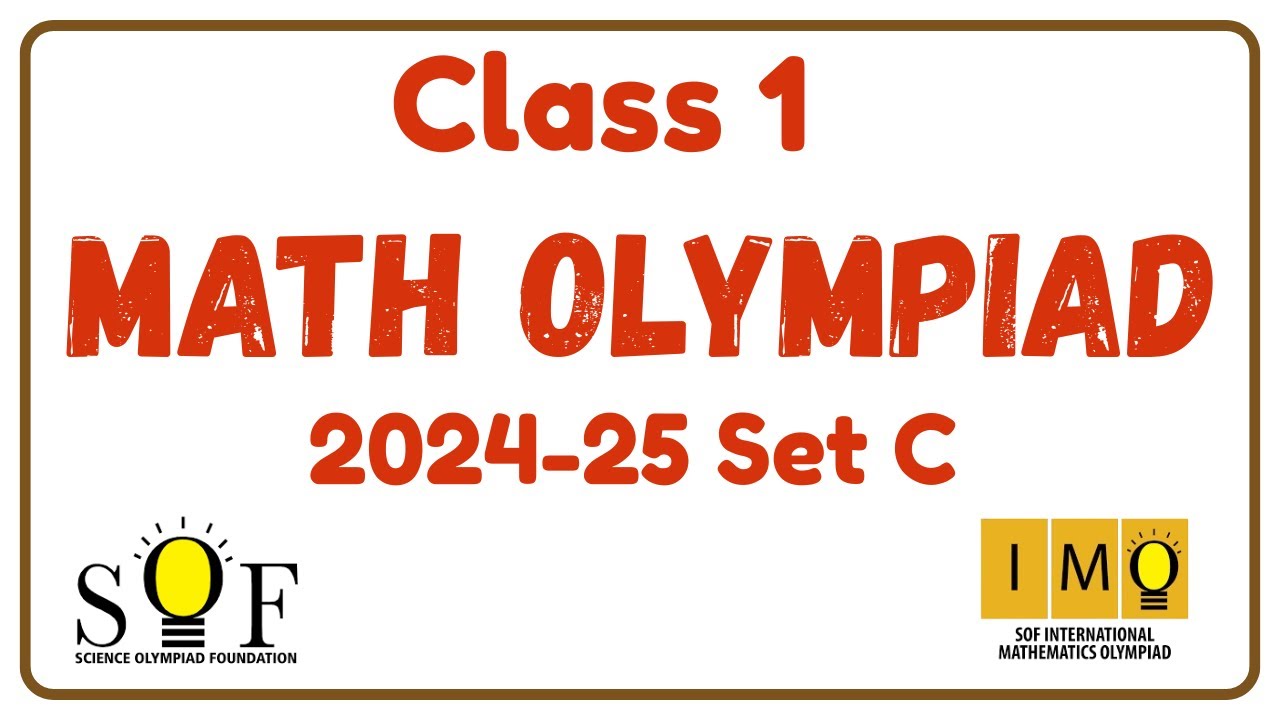 Class 1 Math Olympiad Question Paper 2024-25 | SOF IMO Class 1 Maths Olympiad Exam