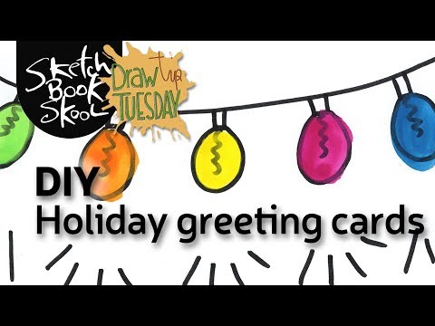 Draw Tip Tuesday – DIY Holiday Cards – Maxine Ross Blog