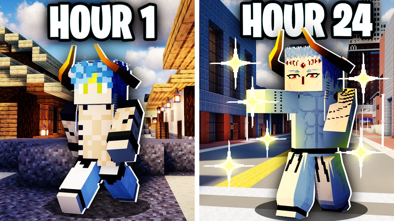 I spent 24 hours as Dabura in Minecraft Jujutsu Kaisen Modulo