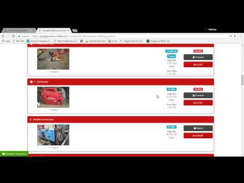 Bidding Online through GreggAuctions.com