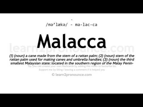 Pronunciation of Malacca | Definition of Malacca