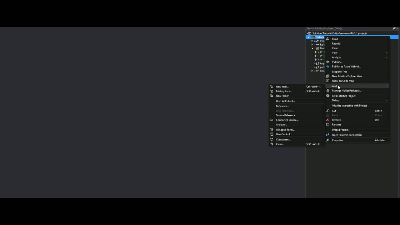 C# Tutorial - Entity Framework Code First part 1