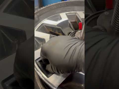 How NOT to break a TPMS sensor when changing tires. Tire pressure monitor sensor avoids damage