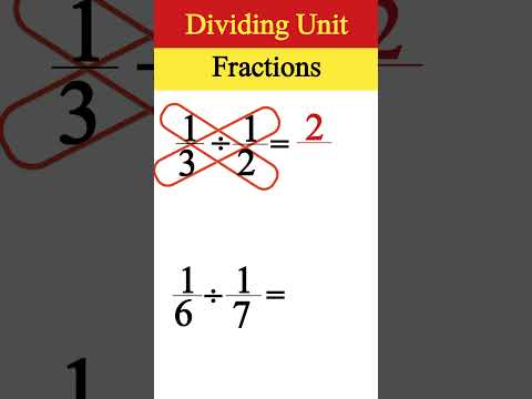 ???????? Dividing Unit Fractions #shorts #unit #fraction #dividing #like #maths #dividingfractions