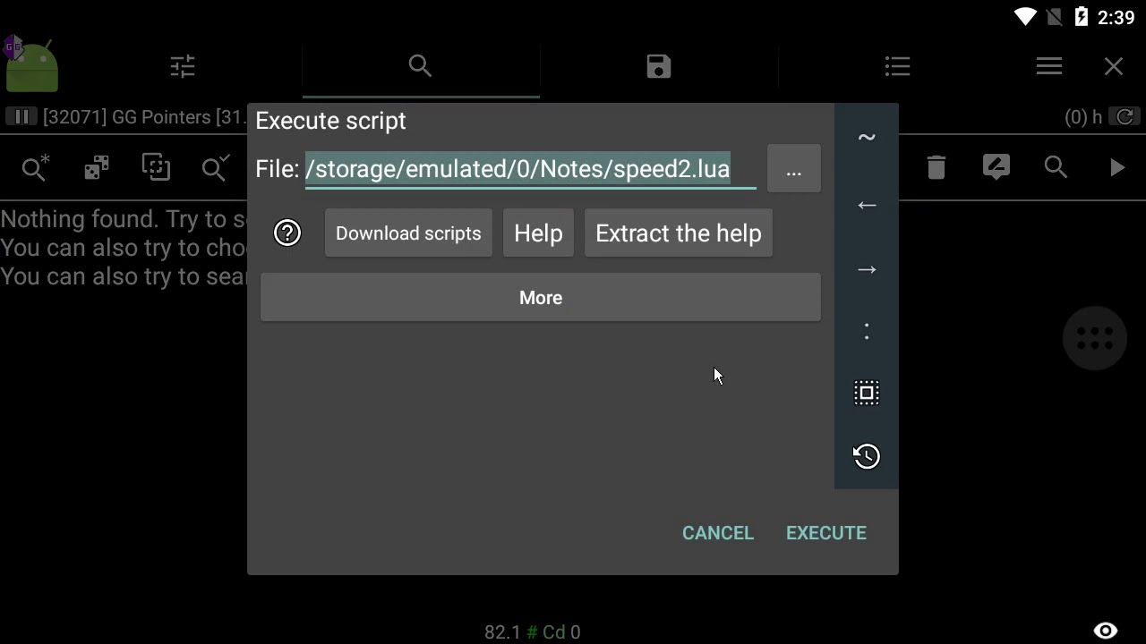 82.1: Accelerated search in scripts - GameGuardian