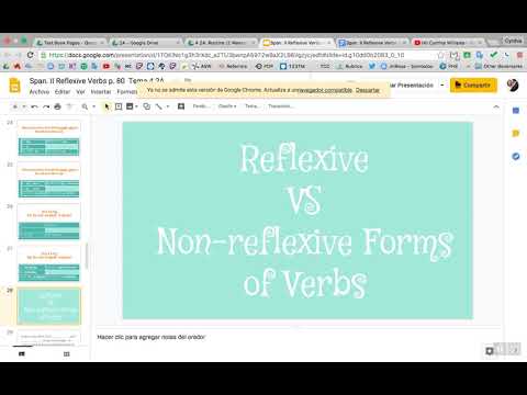 Span. II: 2A Reflexive Verbs p. 80 ( II text)