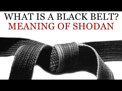 What Does It Mean To Be A Black Belt? | Meaning of Shodan (初段) | Anshu ...