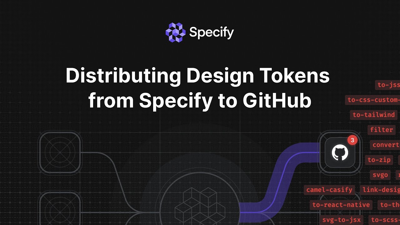 Distributing Design Tokens from Specify to GitHub