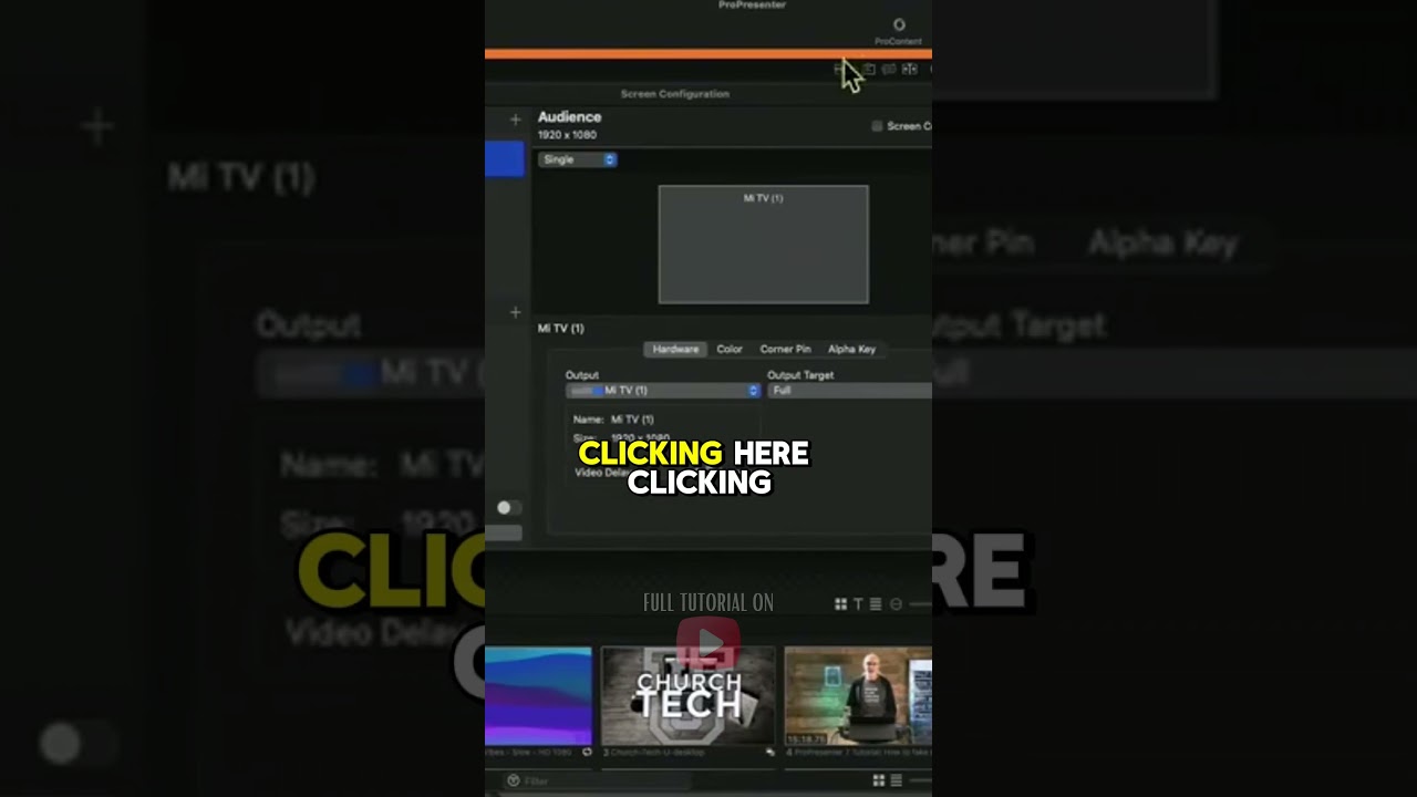 Solving the Audience Screen Issue #propresenter7
