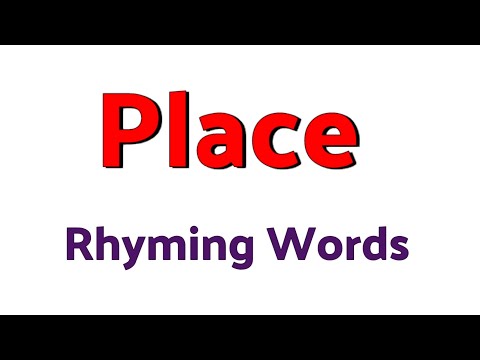 place rhyming words । Rhyming words of place । place ka rhyming word । Rhyming words