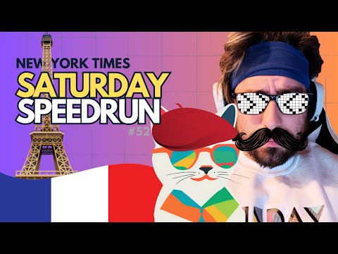 VIVE LA CROSSWORD CAT - Saturday NYT Crossword Speedrun