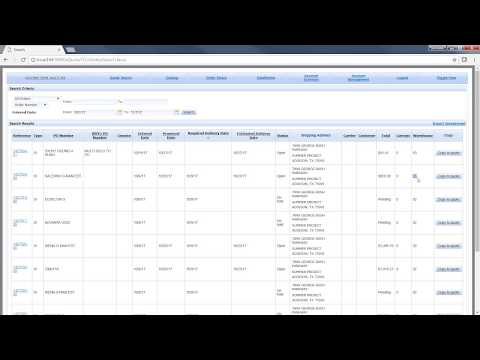 Order Status in eStore