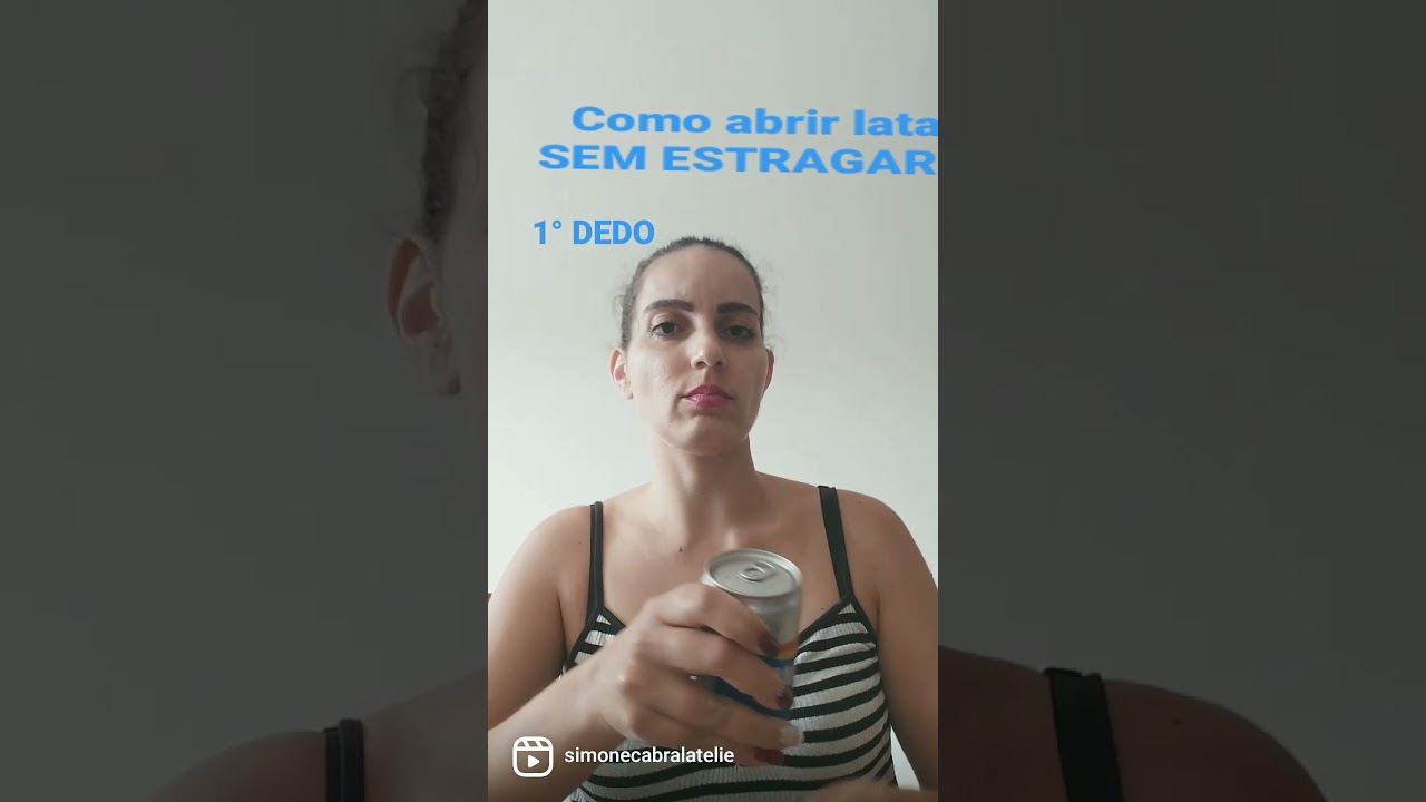 Como abrir lata de lacre, sem usar as unhas.