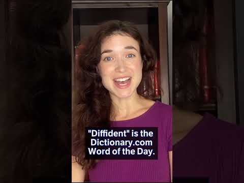 Word of the Day: diffident