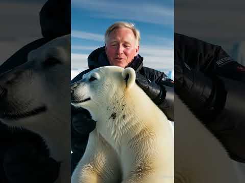 The man saved the life of a Polar Bear suffering from parasites!