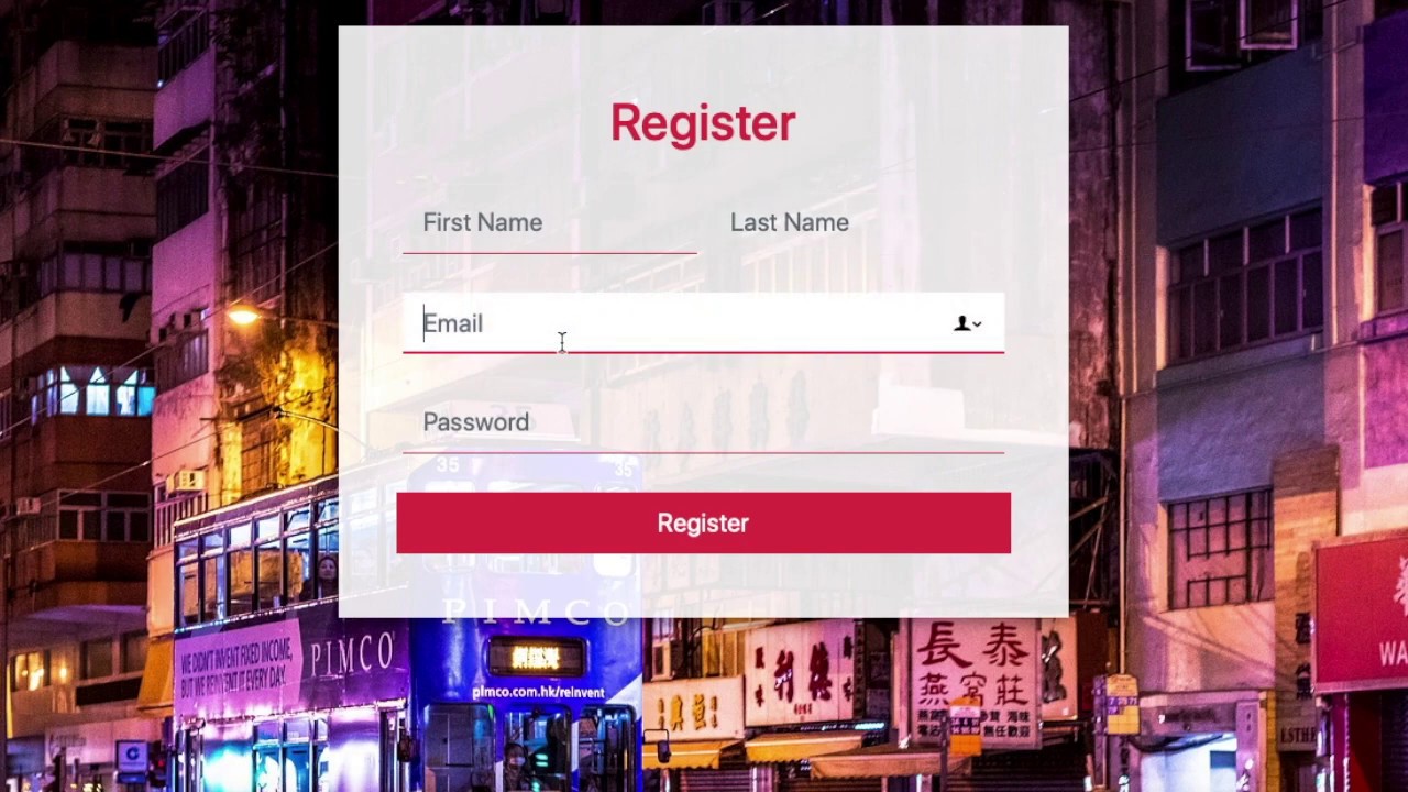 How To Create A Responsive Register Form in HTML and CSS