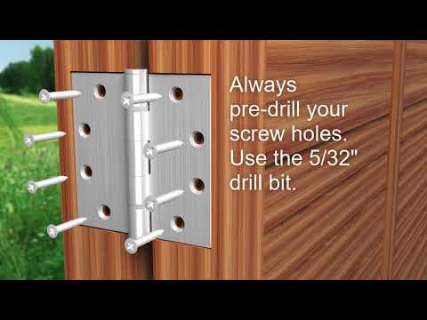 Stainless Steel Self-Closing Hinge Set Installation Video by 360 Yardware