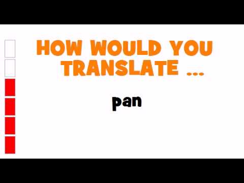 SPANISH TRANSLATION QUIZ = pan