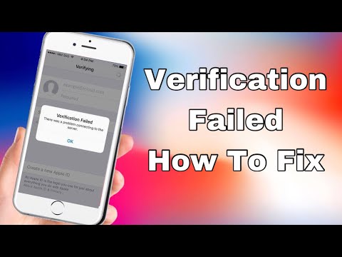 Fix''Verification Failed Apple ID Server Problem 2018
