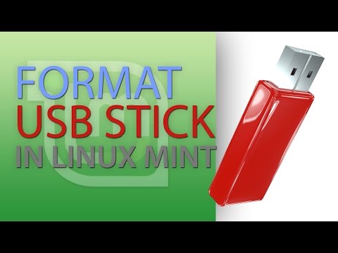 How to format a USB stick in Linux Mint