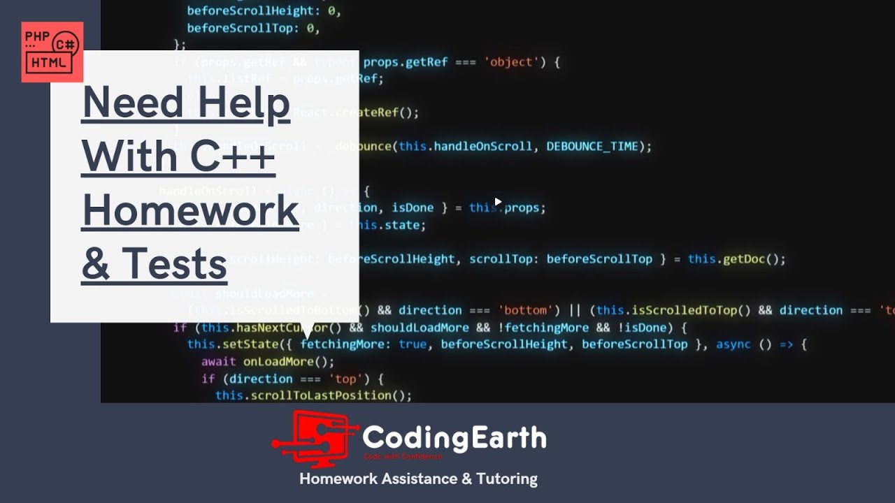CodingEarth | 24/7 Programming Assignment Help | C++, Java, Python, iOS, Android, PHP, HTML,ML