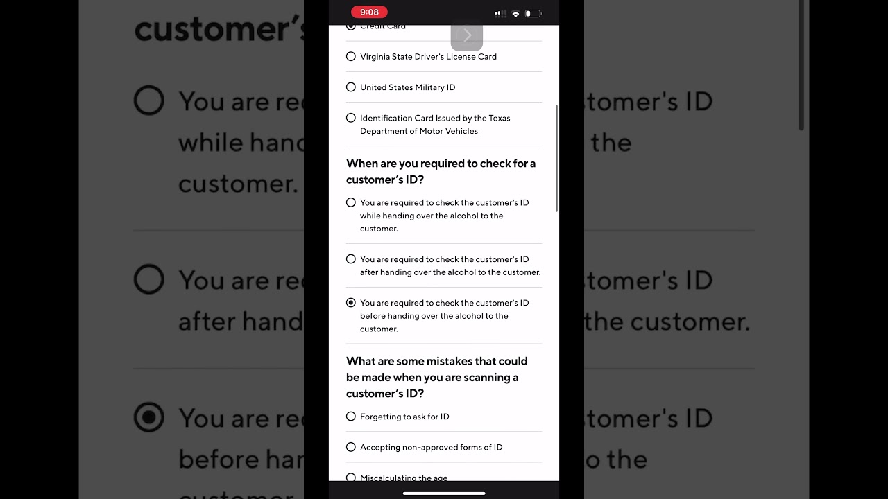 DoorDash alcohol test (quick and easy to the point version) #doordashquiz #100% #doordash #alcohol