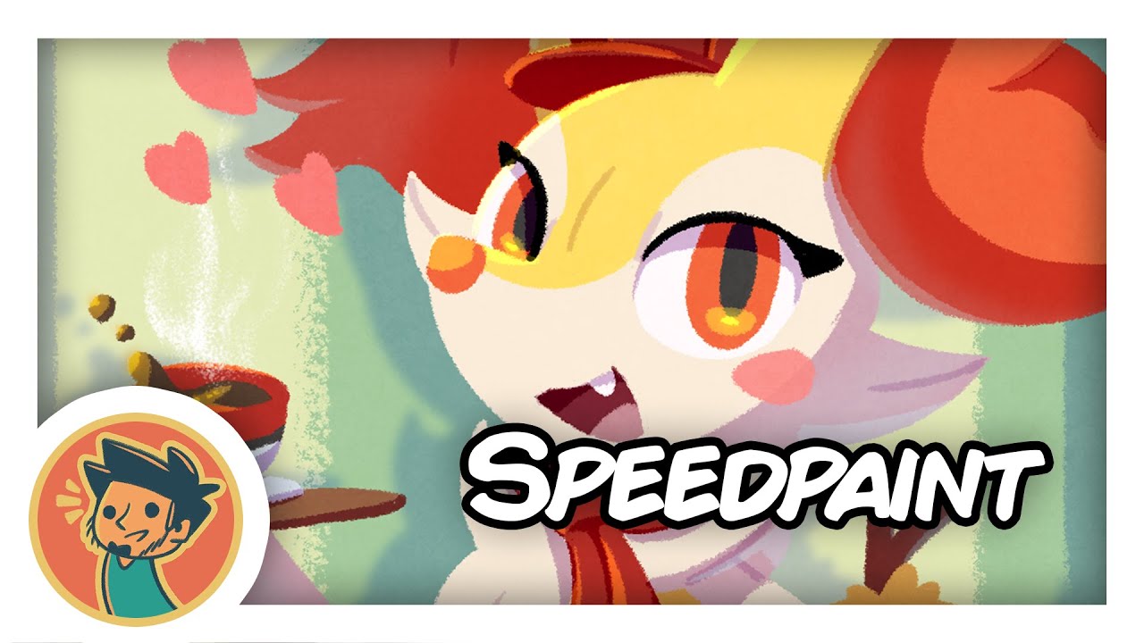 [Pokémon] Café Mix Braixen  - Speedpaint