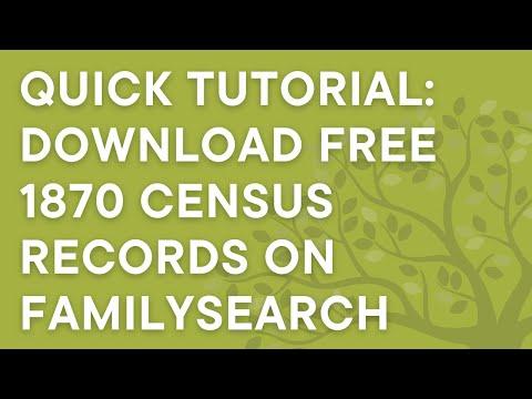 How to get 1870 census records for FREE on FamilySearch (basic & advanced search) (with examples)