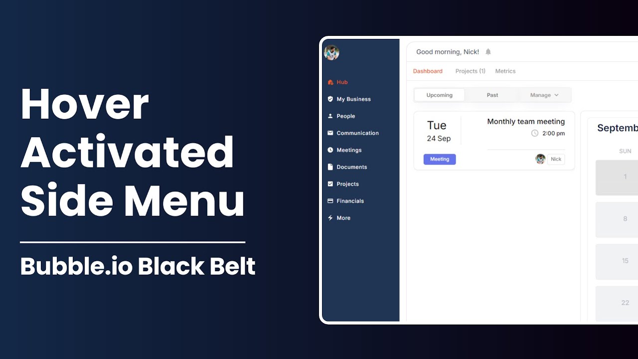 [VIDEO] Converting to a Hover Activated Side Menu - Tips - Bubble Forum