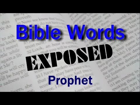 Prophet (Bible Words Exposed series)