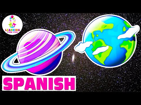 The PLANETS in SPANISH for KIDS! (Spanish Language Learning Videos)