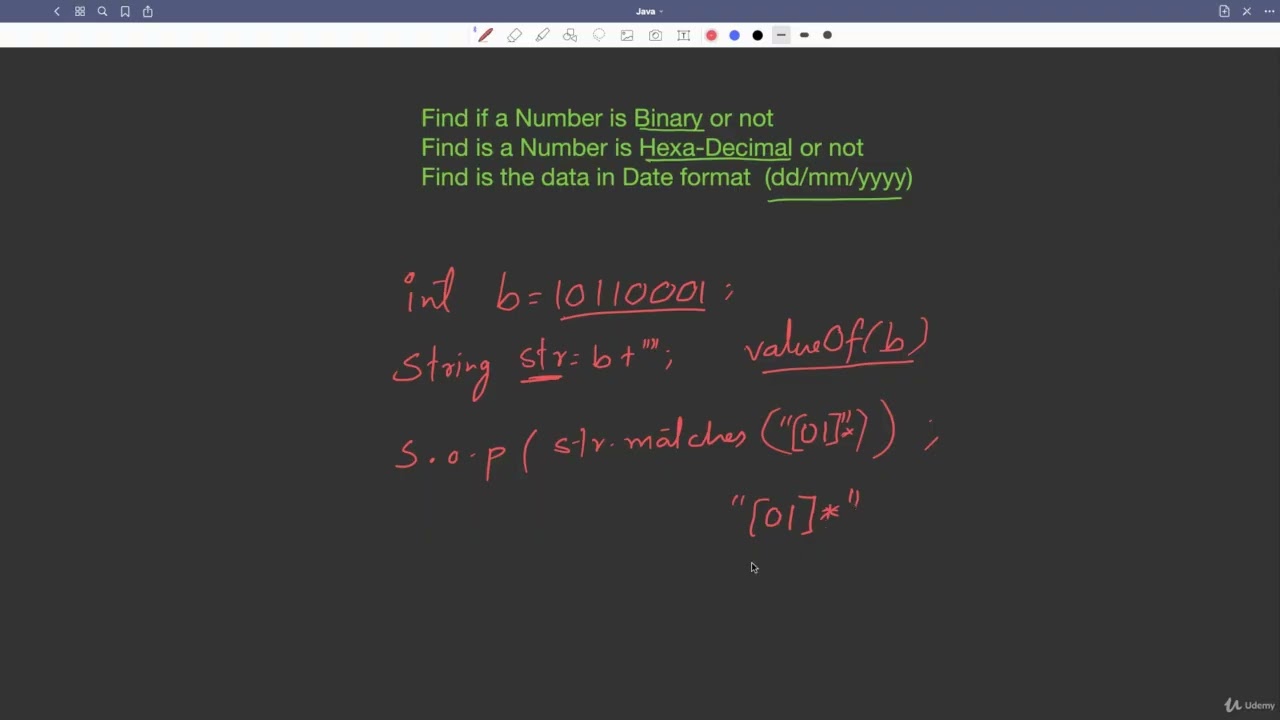 6.15 : Student Challenge – Regular Expression (Part 1) — [Abdul Bari] Java Course